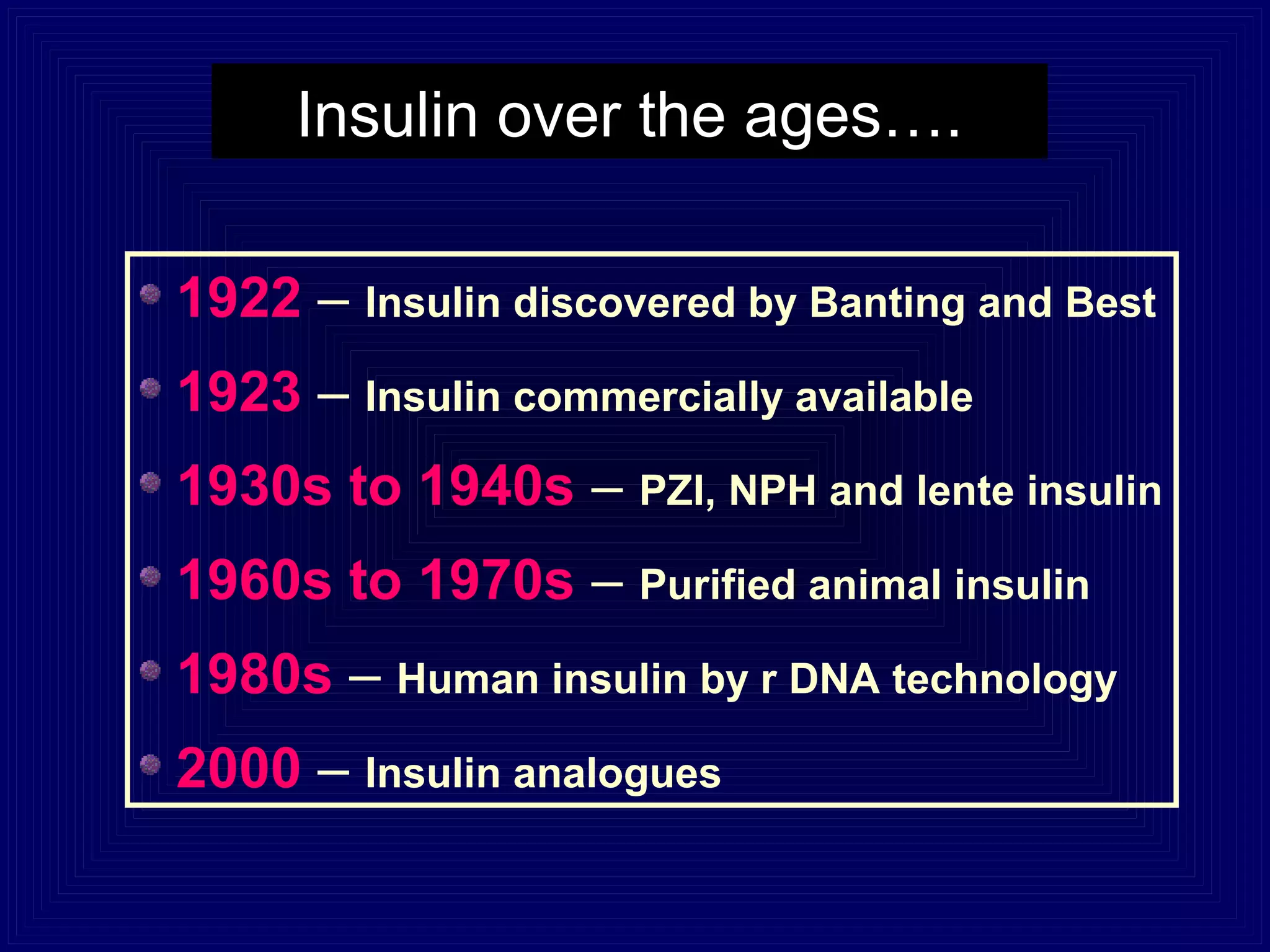 Insulins in type 2 diabetes mellitus | PPT