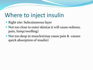 Insulin technique: simpler | PPSX