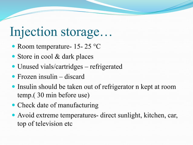 Insulin technique: simpler | PPSX | Endocrine and Metabolic Diseases | Diseases and Conditions
