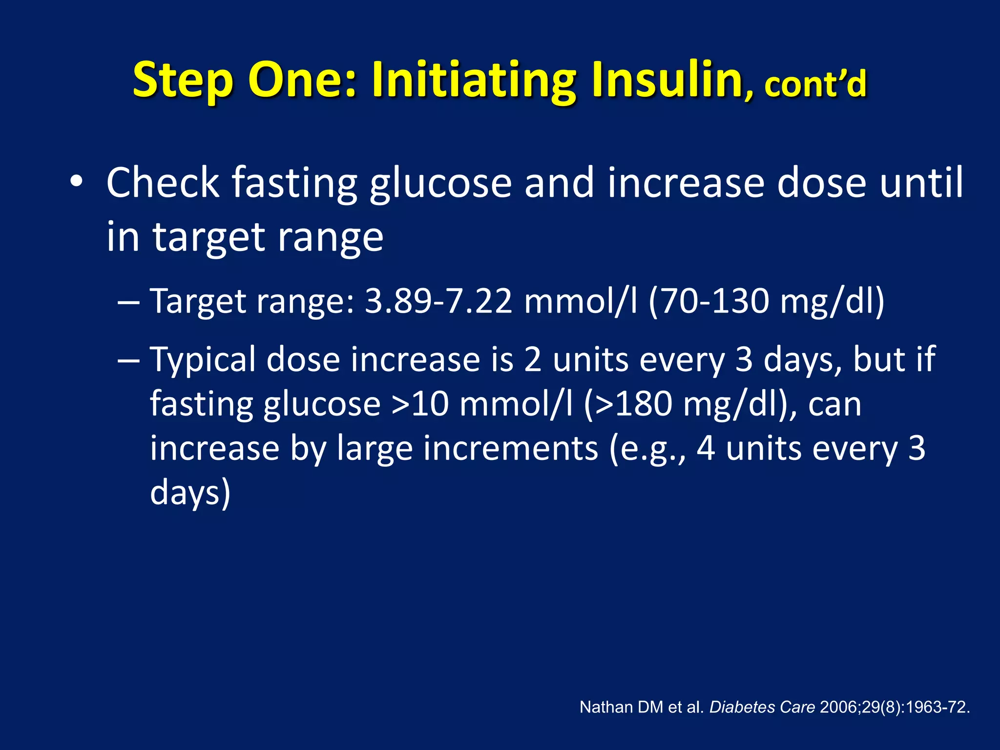 Insulin therapy: art of initiation and titration | PPTX
