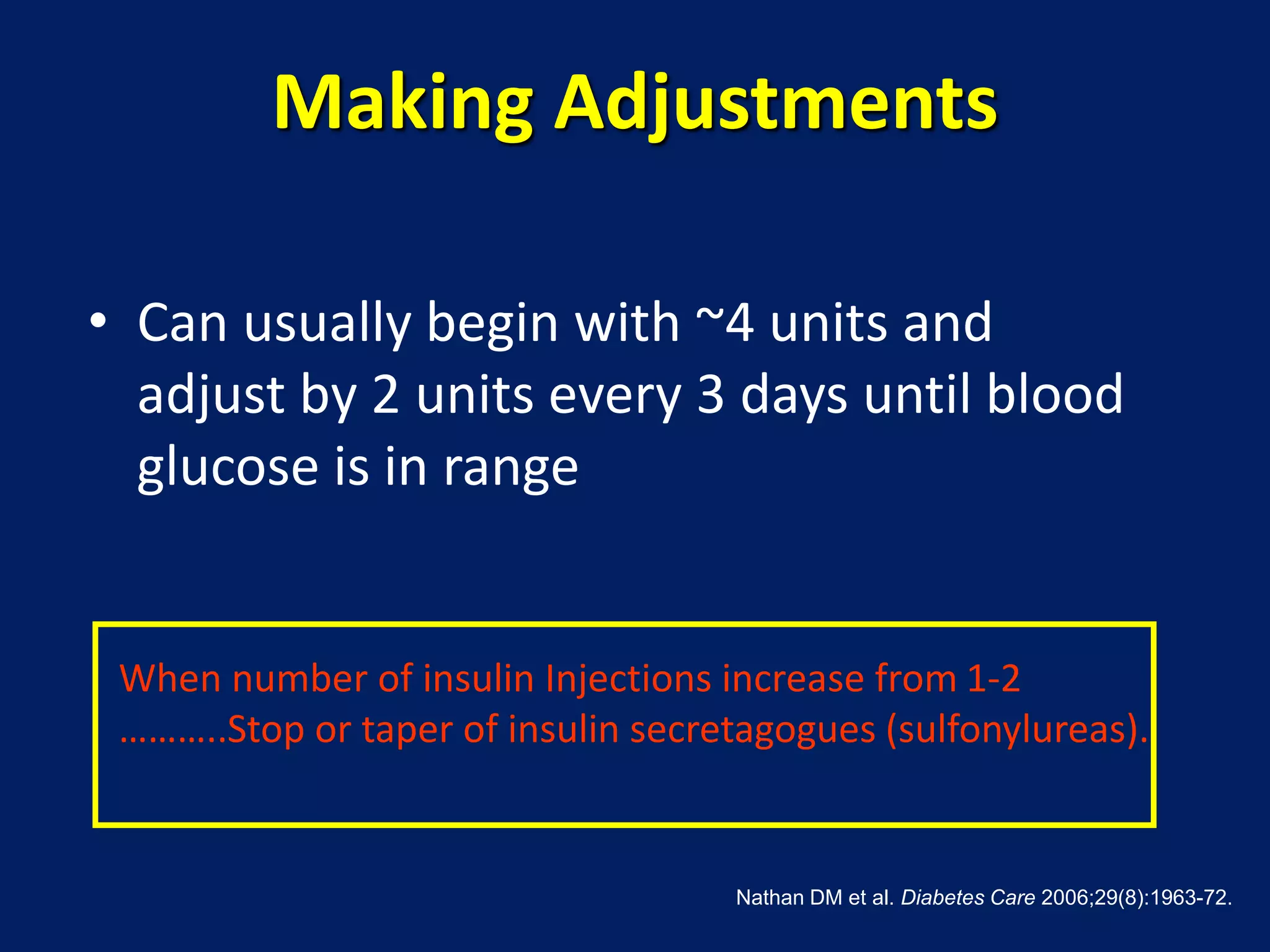 Insulin therapy: art of initiation and titration | PPTX