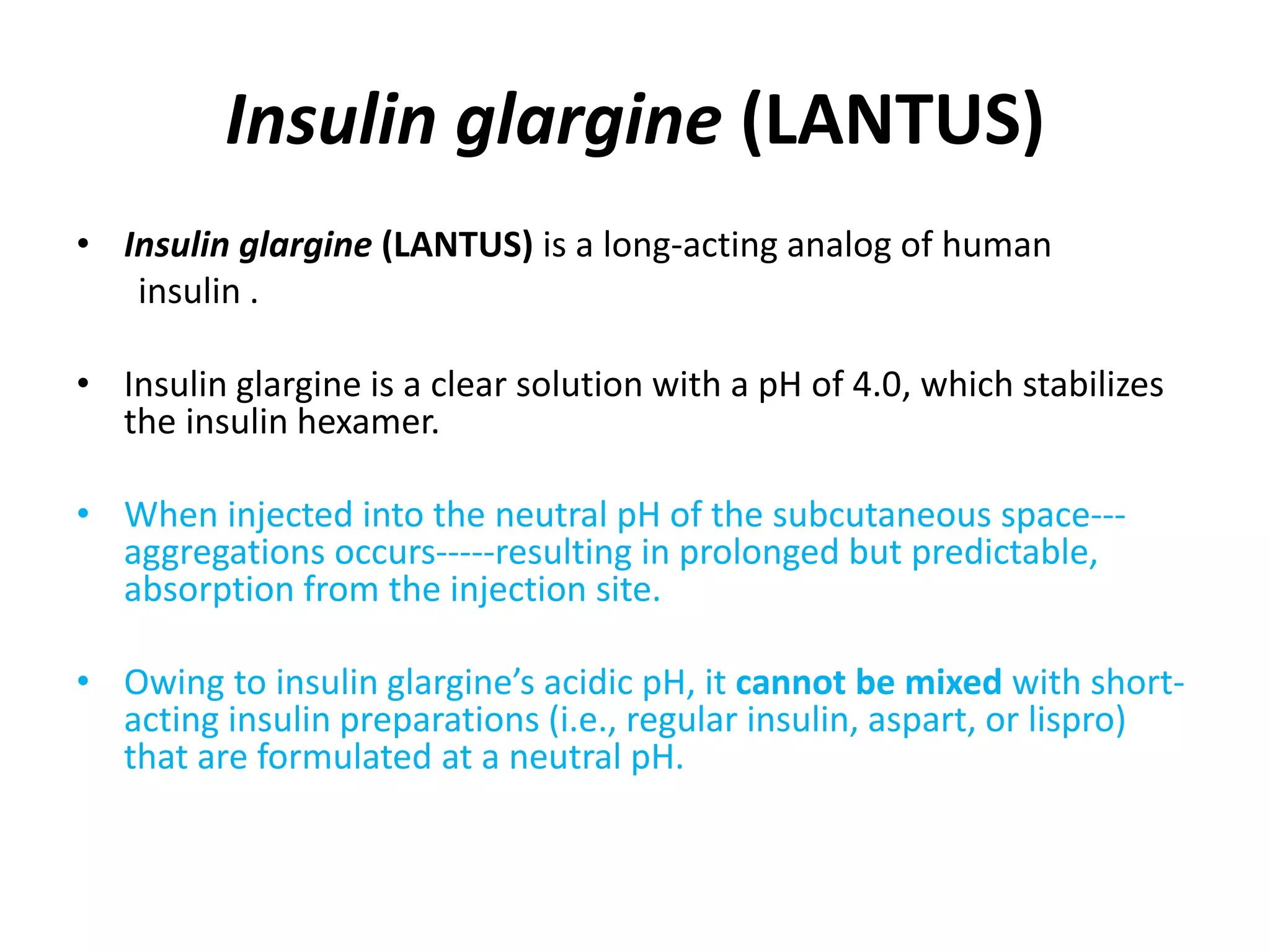 Insulin therapy of Diabetes Mellitus | PPTX