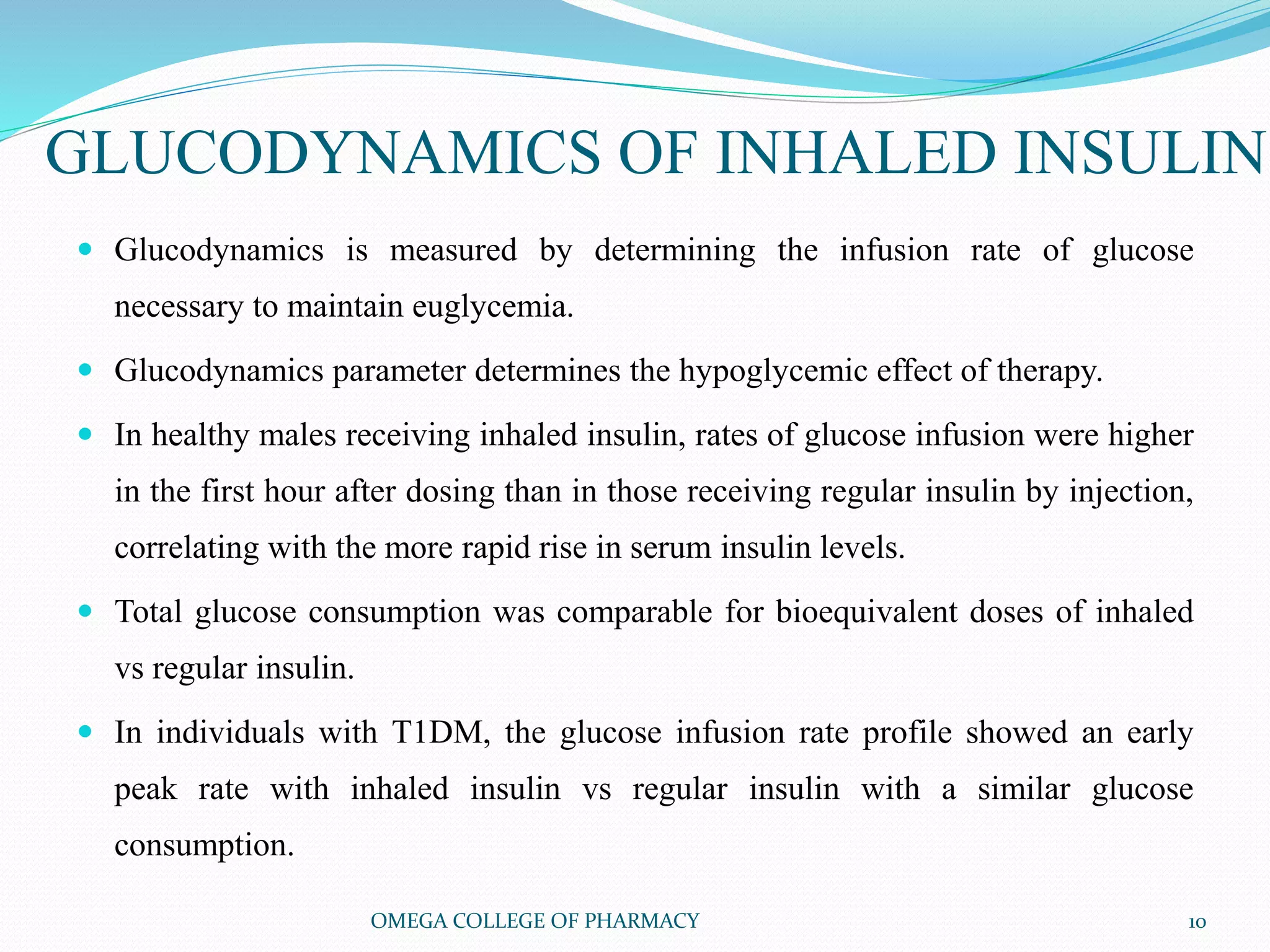 Insulin through inhalation ppt | PPTX | Diabetes | Diseases and Conditions