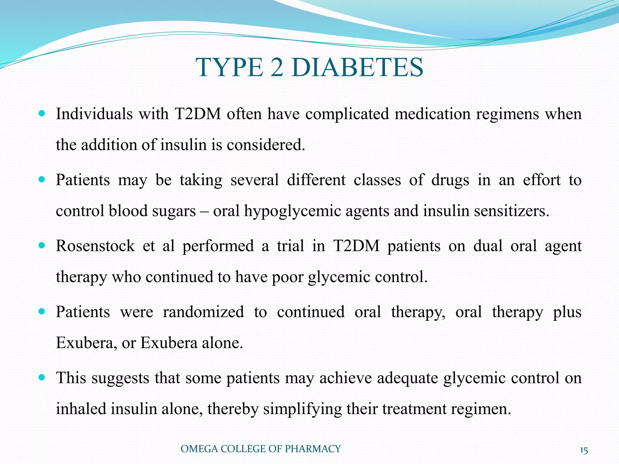Insulin through inhalation ppt | PPTX