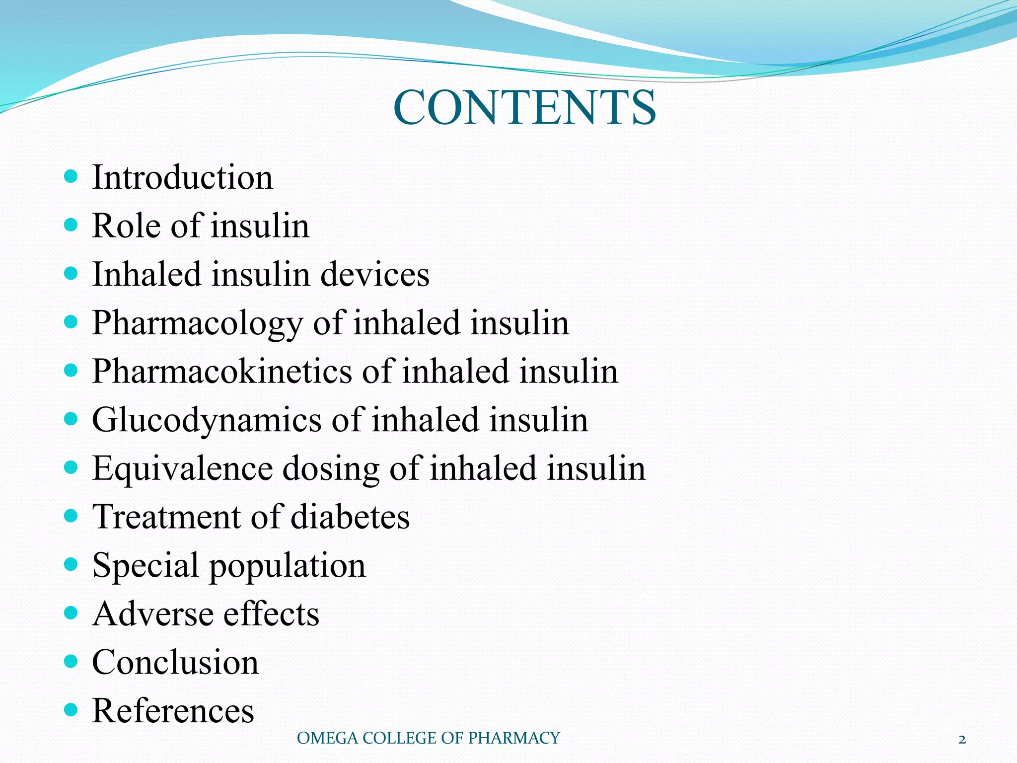 Insulin through inhalation ppt | PPTX | Diabetes | Diseases and Conditions