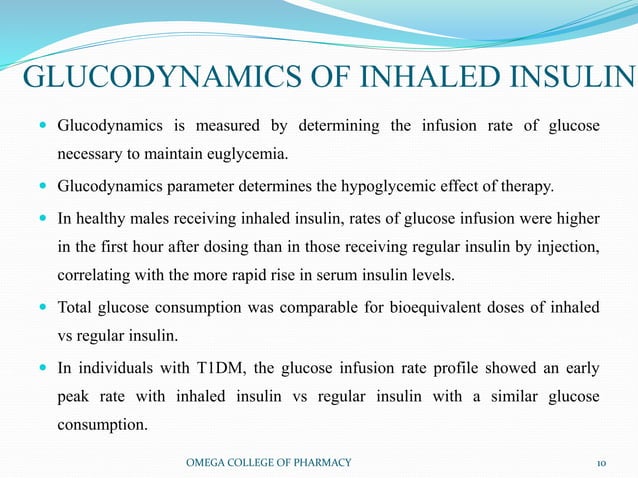 Insulin through inhalation ppt | PPTX | Diabetes | Diseases and Conditions