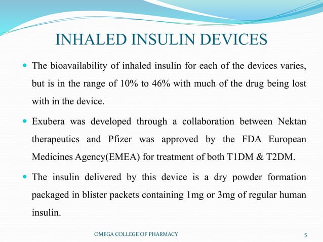 Insulin through inhalation ppt | PPTX | Diabetes | Diseases and Conditions