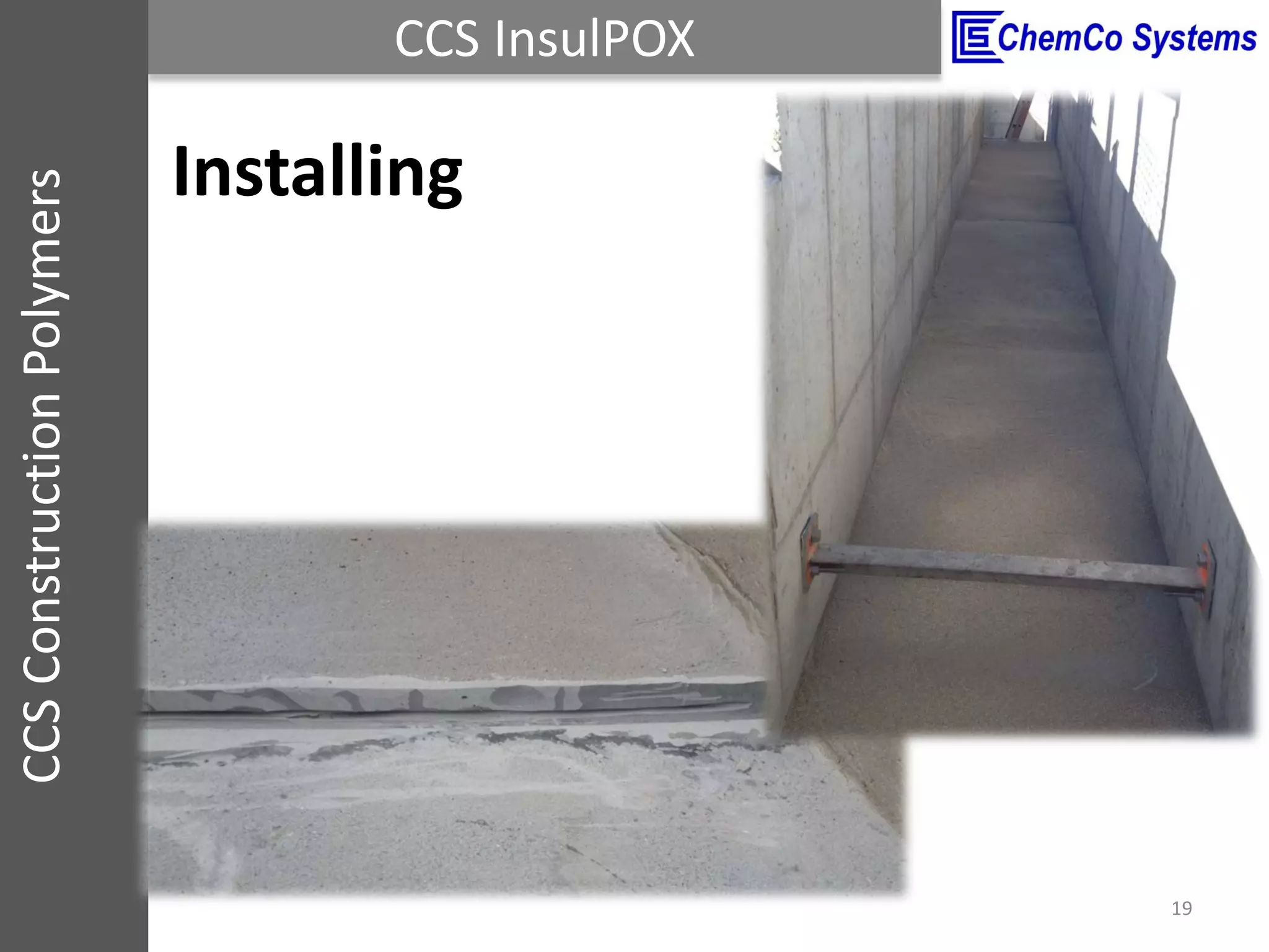 ChemCo Systems InsulPOX™ Cryogenic Insulating Polymer Concrete (IPC ...