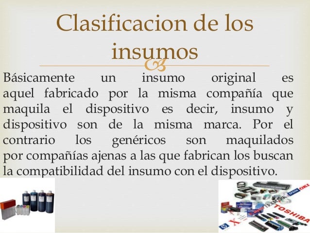 Insumos