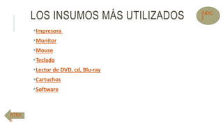 Insumos informáticos | PPTX