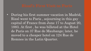 In Sunny Spain - GE RIZAL 1882 - 1885 group 3 | PPTX