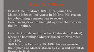 In Sunny Spain - GE RIZAL 1882 - 1885 group 3 | PPTX