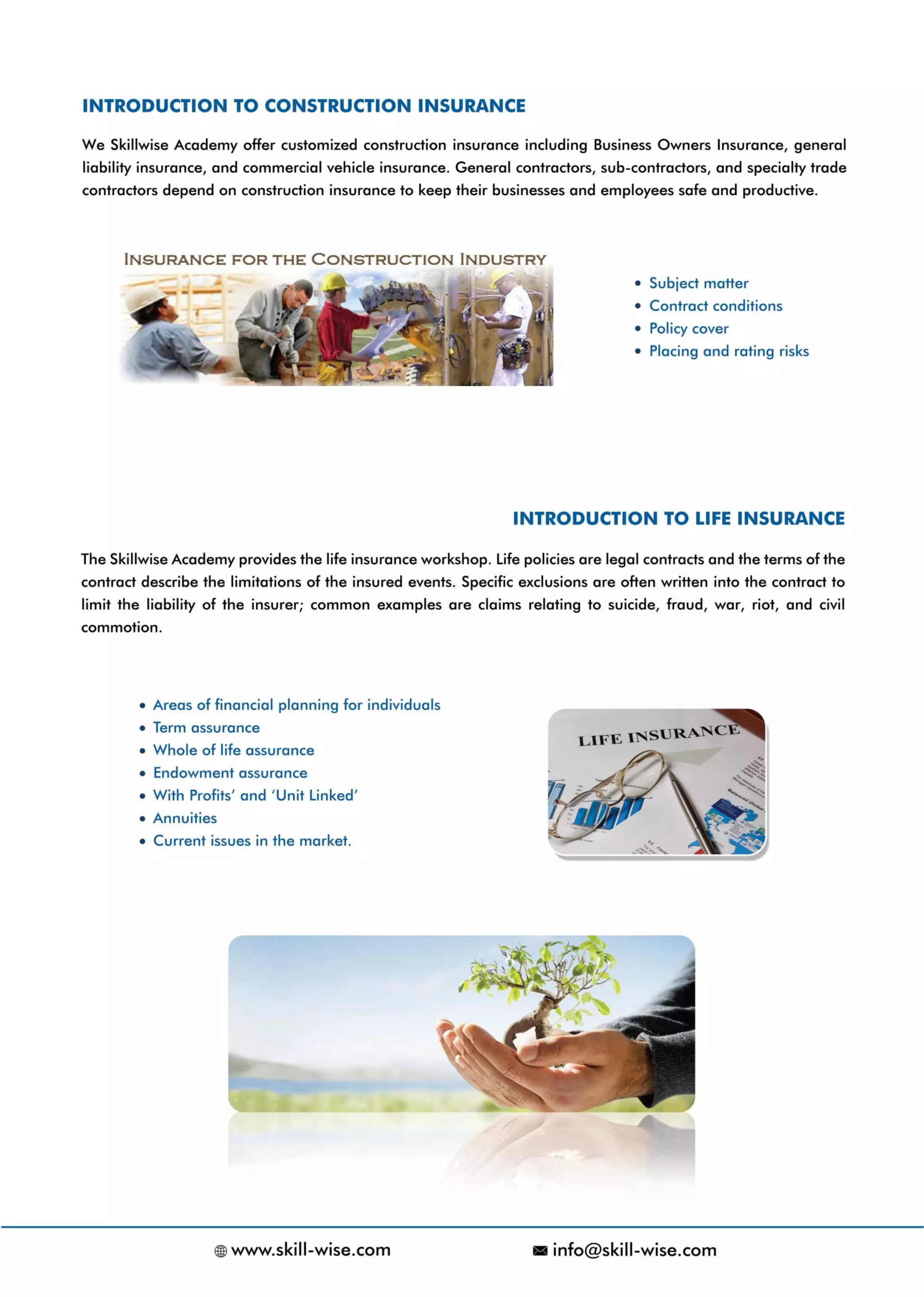 Insurace brochure for clients | PDF