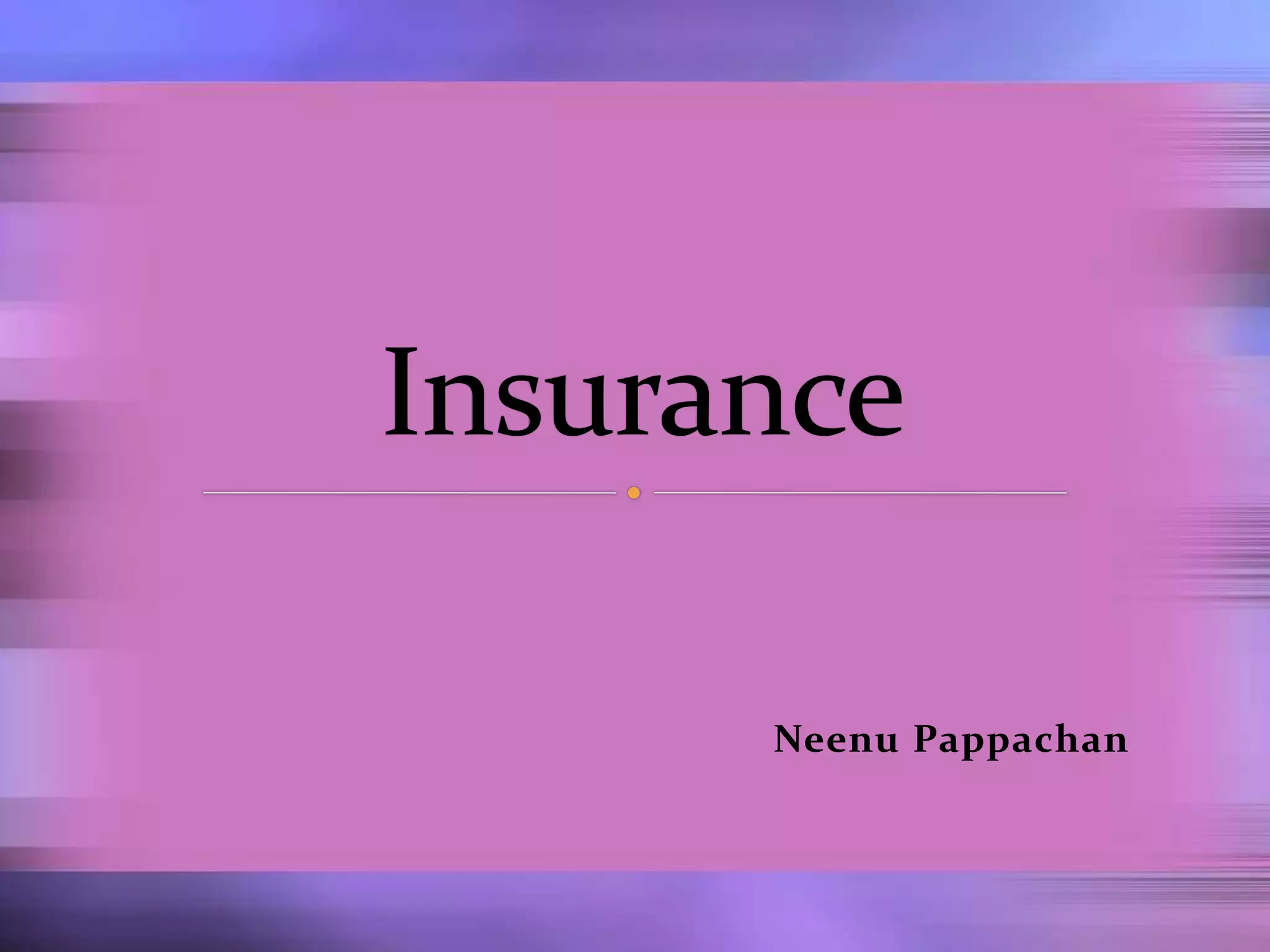 Insurance - Classification | PPTX