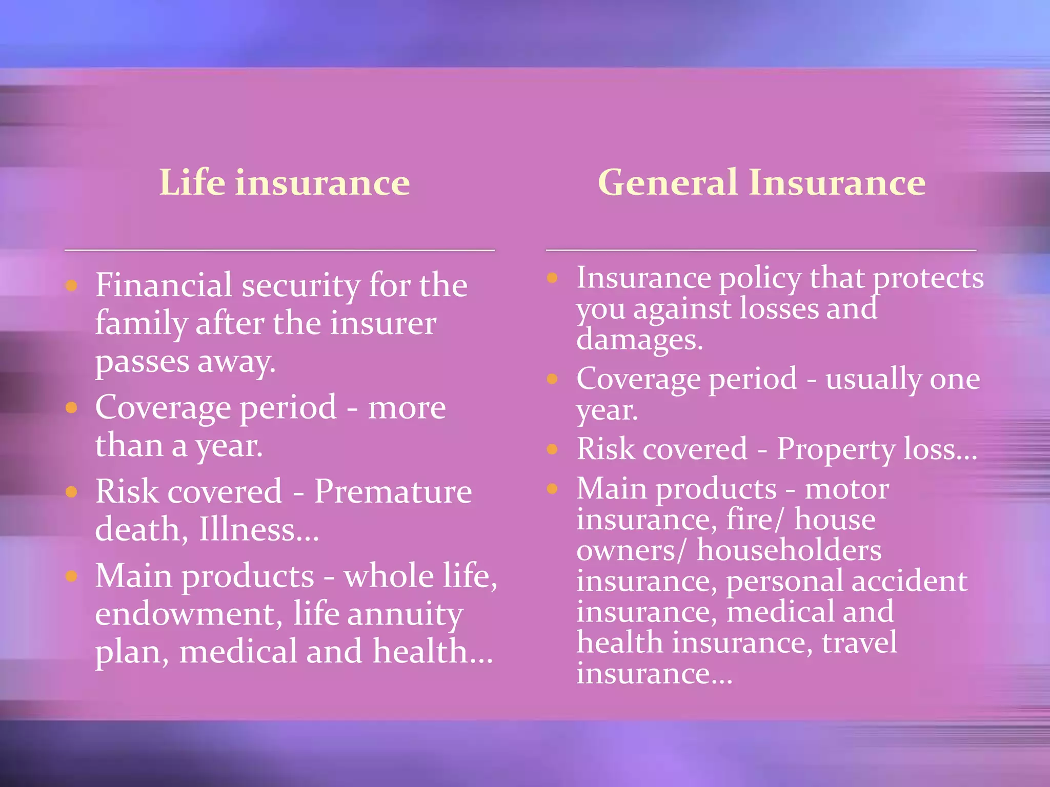 Insurance - Classification | PPTX