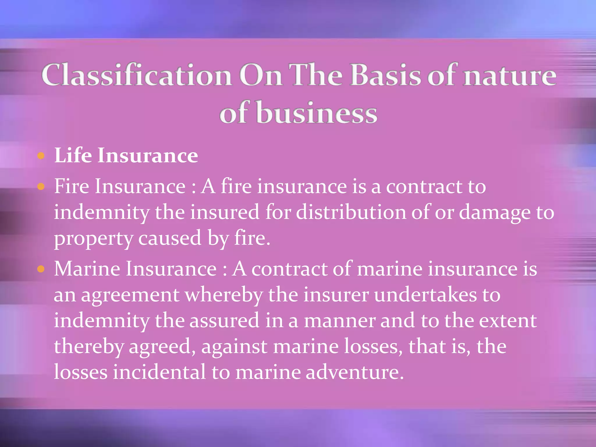 Insurance - Classification | PPTX