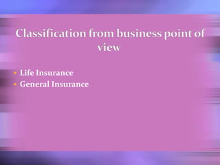 Insurance - Classification | PPTX