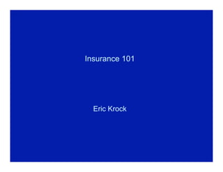 Insurance 101 | PDF