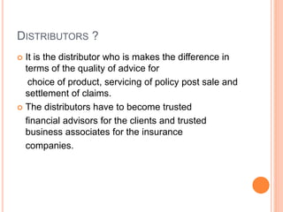 Insurance Distribution System | PPTX