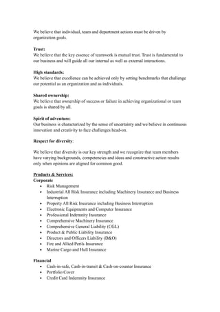 Delta Insurance company | PDF