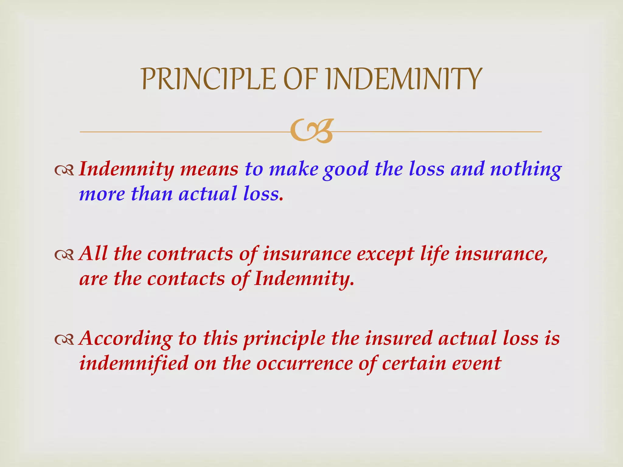 Principles of Insurance | PPTX