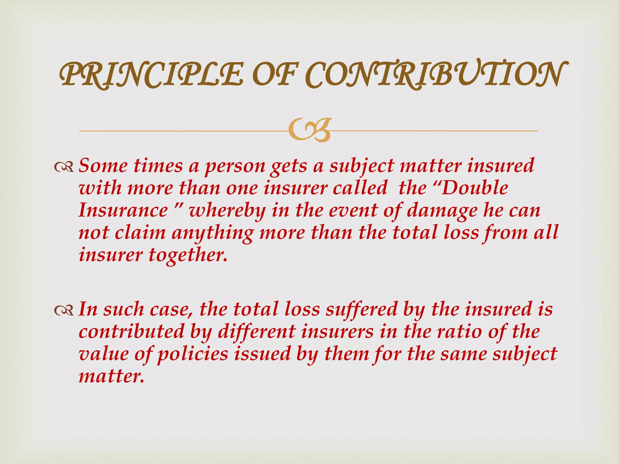 Principles of Insurance | PPTX