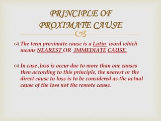 Principles of Insurance | PPTX