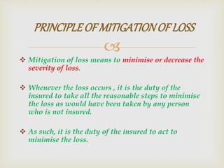 Principles of Insurance | PPTX