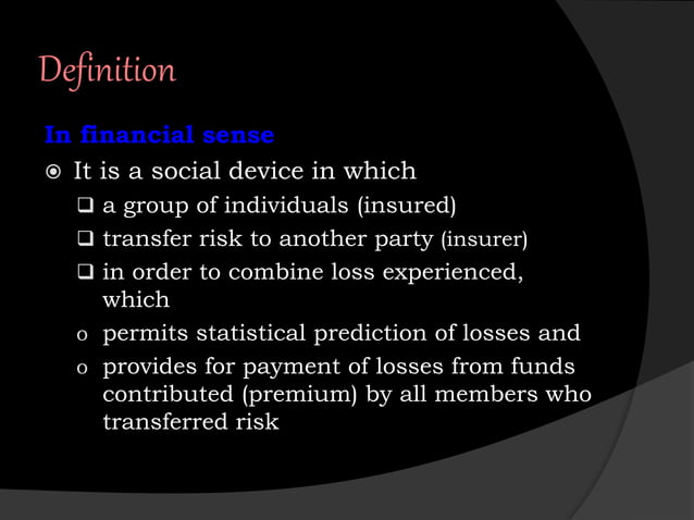 Principles of Insurance | PPTX | Life Insurance | Insurance