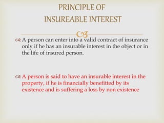 Principles of Insurance | PPTX