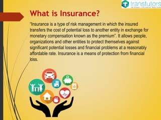 Insurance | Finance | PPTX