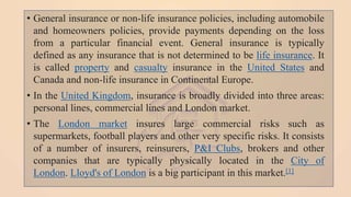 Insurance and Nonlife Insurance Policy | PPTX