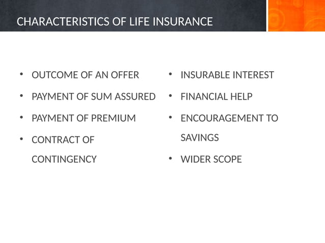 INSURANCE AND TYPES OF INSURANCES WITH PRINCIPLES.pptx | Life Insurance ...