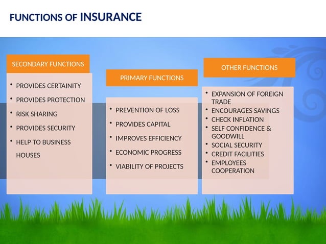 INSURANCE AND TYPES OF INSURANCES WITH PRINCIPLES.pptx | Life Insurance ...