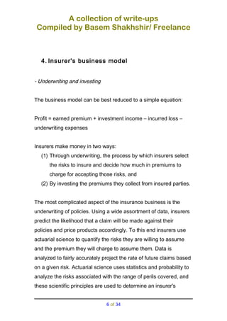 Insurance a collection of write ups | DOC