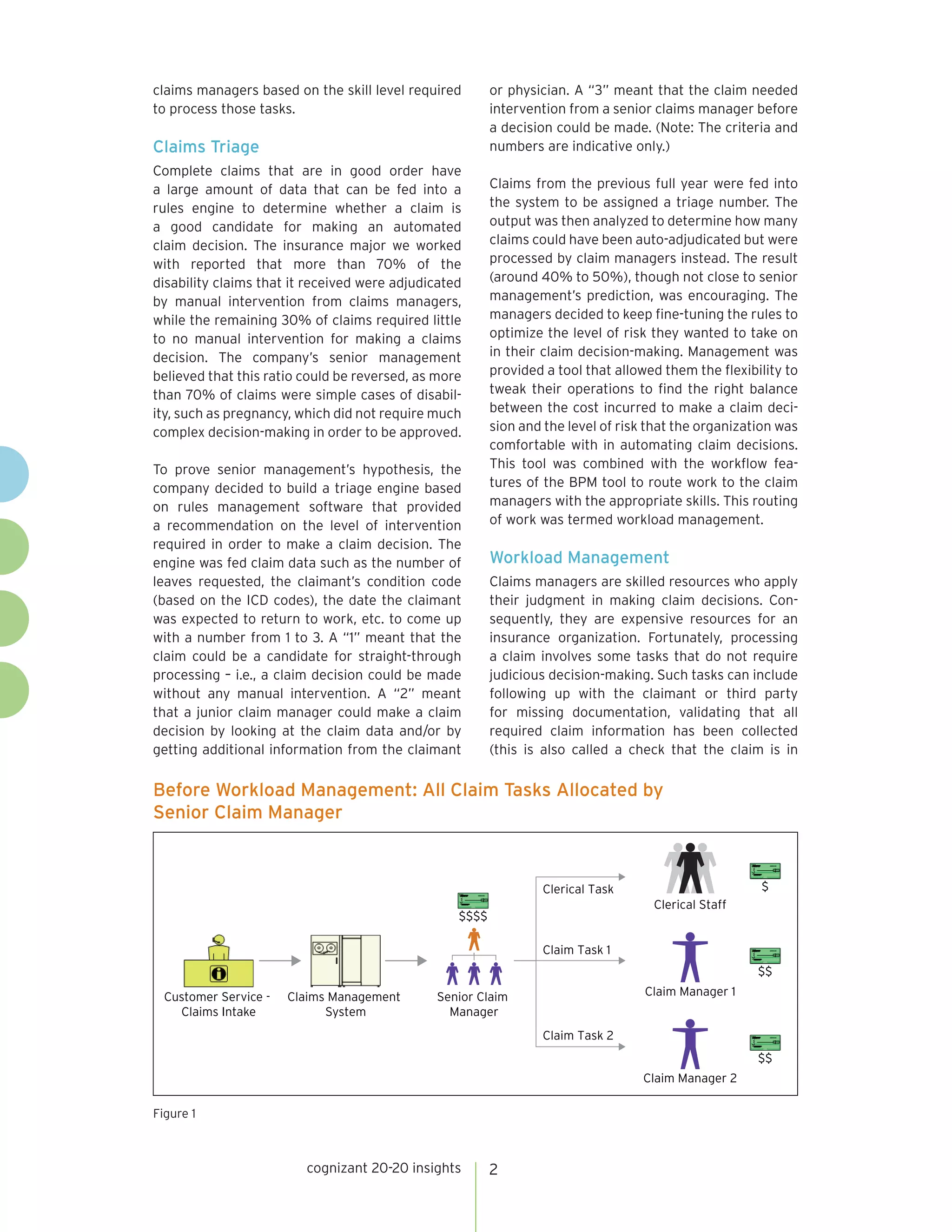 Insurance Claims Management: Improving Staff Capacity Using BPM | PDF