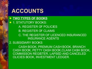 Insurance Companies Accounts | PPT