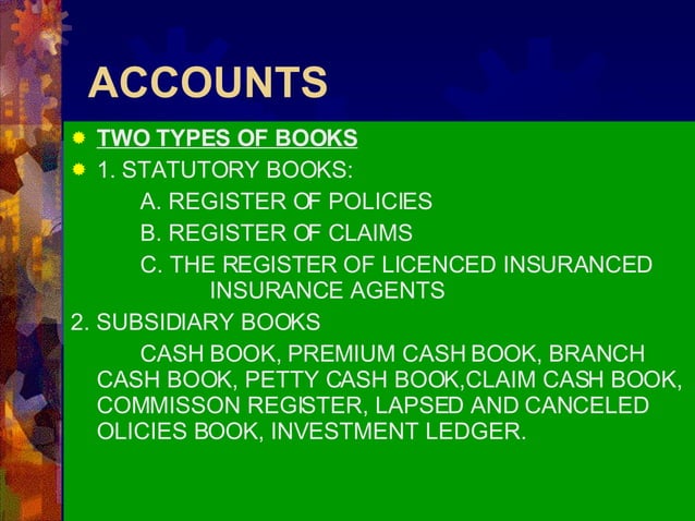Insurance Companies Accounts | PPT