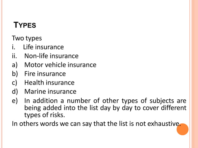 Insurance concept and types | PPTX | Life Insurance | Insurance