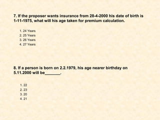 Insurance numerical problems | PPT