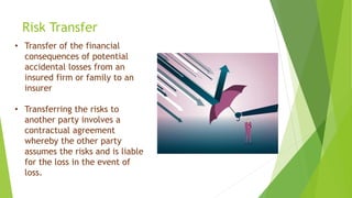 Introduction To Risk Management | PPTX | Home Insurance | Insurance