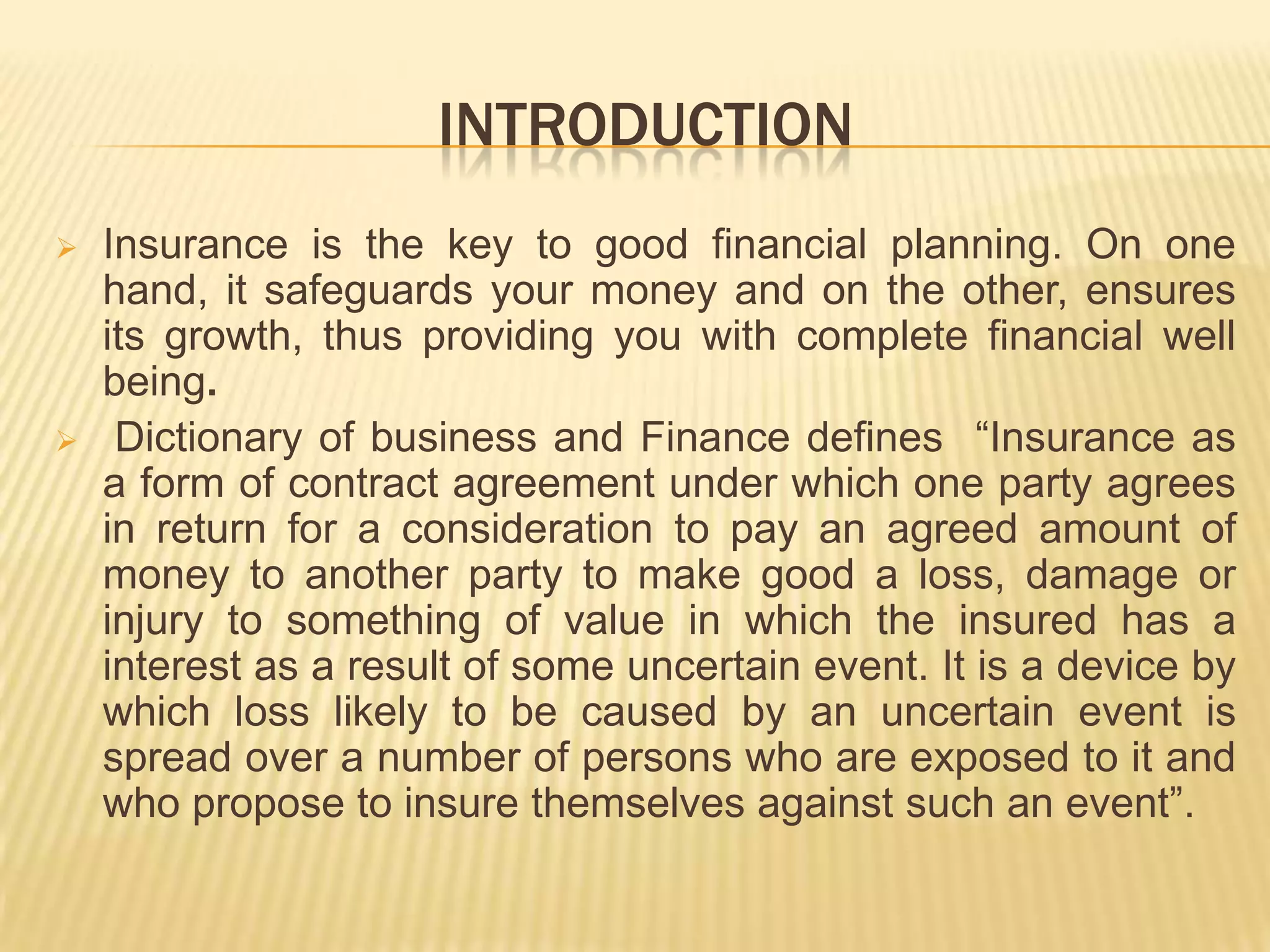 Insurance act 1938 | PPTX
