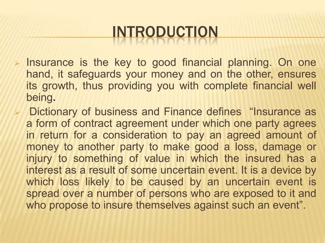 Insurance act 1938 | PPTX