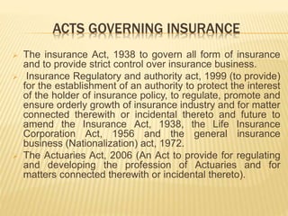 Insurance act 1938 | PPTX