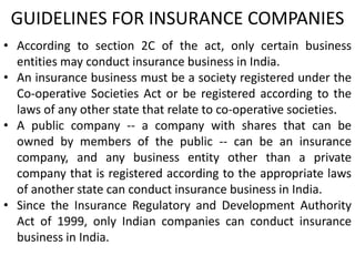 Insurance act 1938 iibs | PPTX