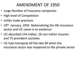 Insurance act 1938 iibs | PPTX