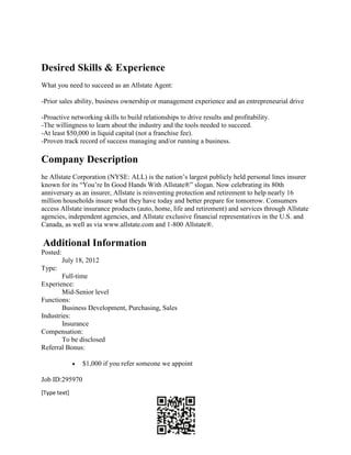 Insurance Agency Owner | PDF