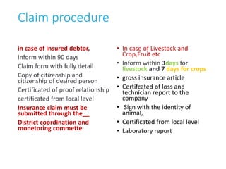 Insurance & Agricultural insurance | PPTX