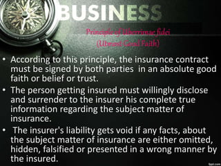 Insurance and doctrine of insurance | PPTX
