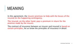 Insurance and its types by Dr. Purushottam Arvind Petare .pptx